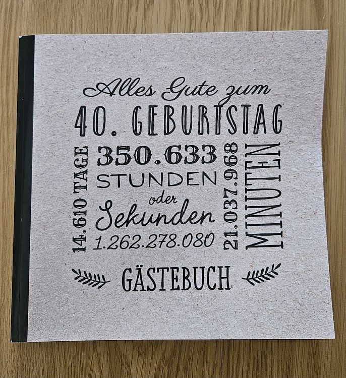 Luxus Gastebuch 40 Geburtstag Spruche Fotos