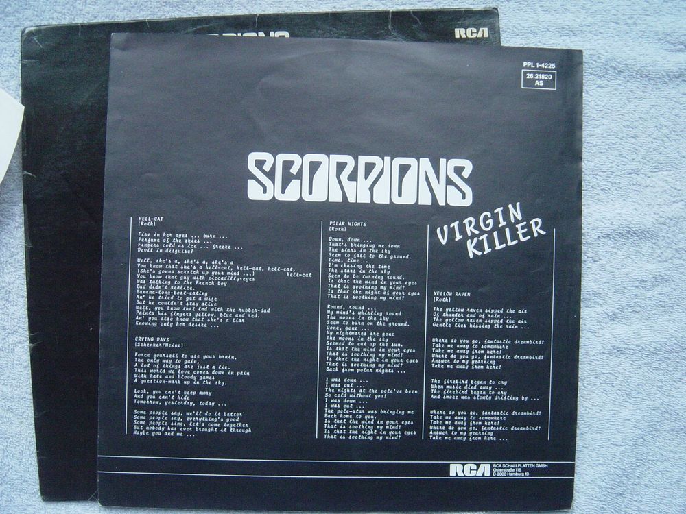 Scorpions Virgin Killer Original mit Insert (Gebraucht) in Wängi für ...