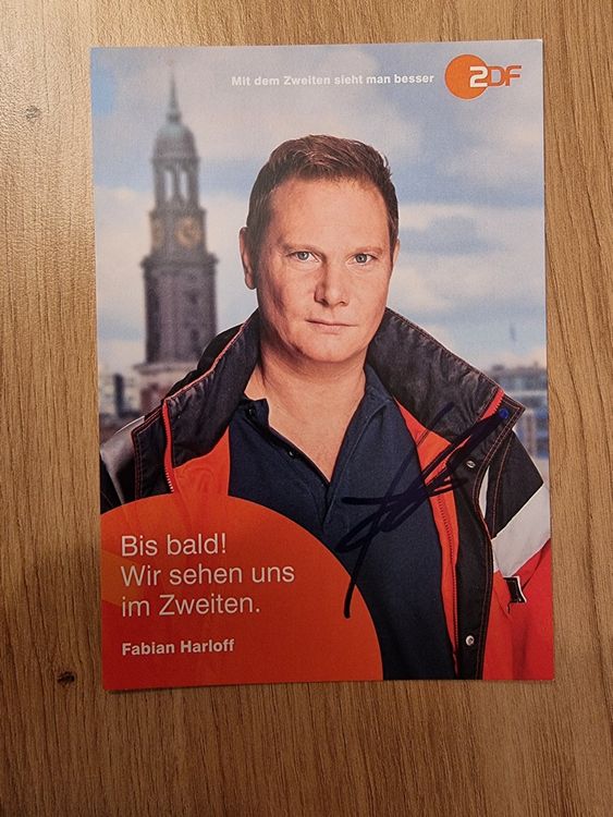 Fabian Harloff Originalautogramm "Notruf Hafenkante" (Gebraucht) in ...