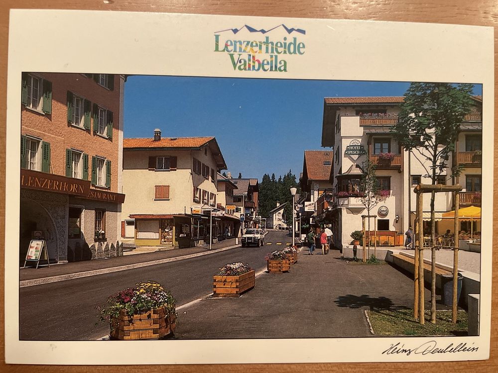 Postkarte Lenzerheide Valbella Dorfpromenade | Kaufen auf Ricardo