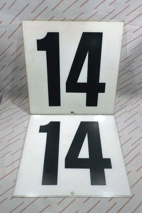 B94 - BVB Linien-Nummernschild 14 Basler Verkehrs-Betriebe (Gebraucht ...