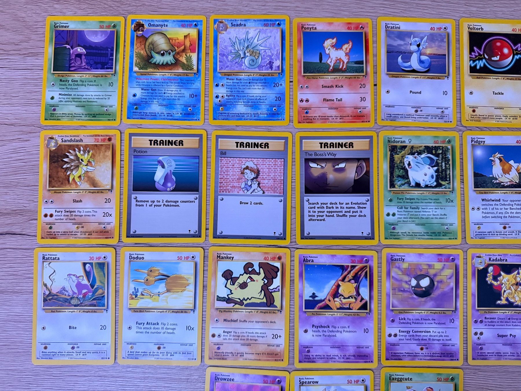 Legendary Collection 27 Pokémon Karten Bundle WOTC 2002 (Gebraucht) in ...