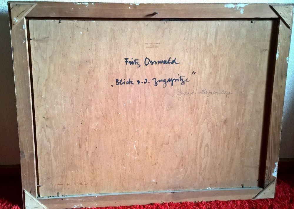 Gemälde Fritz Osswald Zugspitze (Gebraucht) in Lyss für CHF 300 – mit ...