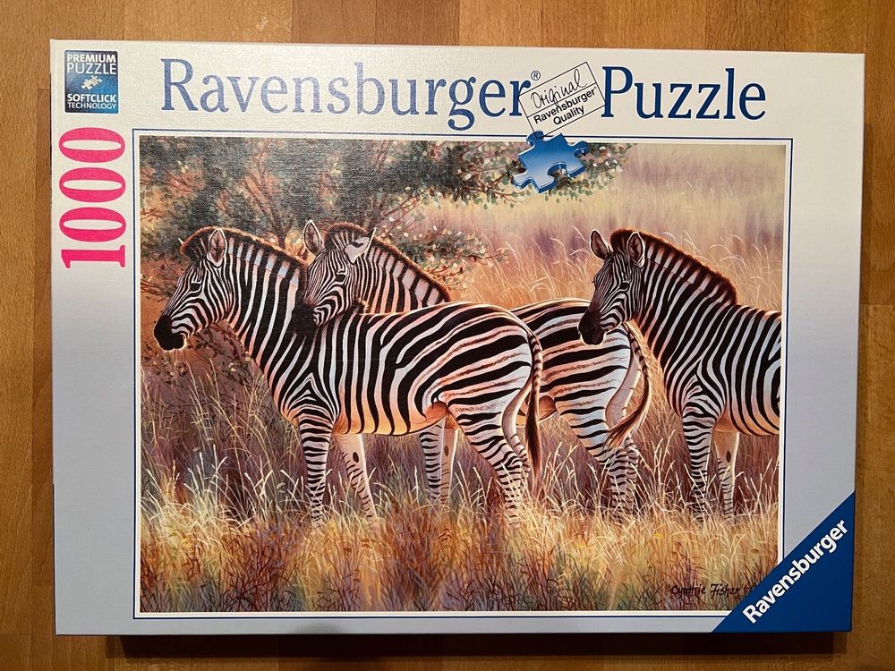 Original Ravensburger Puzzle Zebras 1000 Teile | Kaufen auf Ricardo