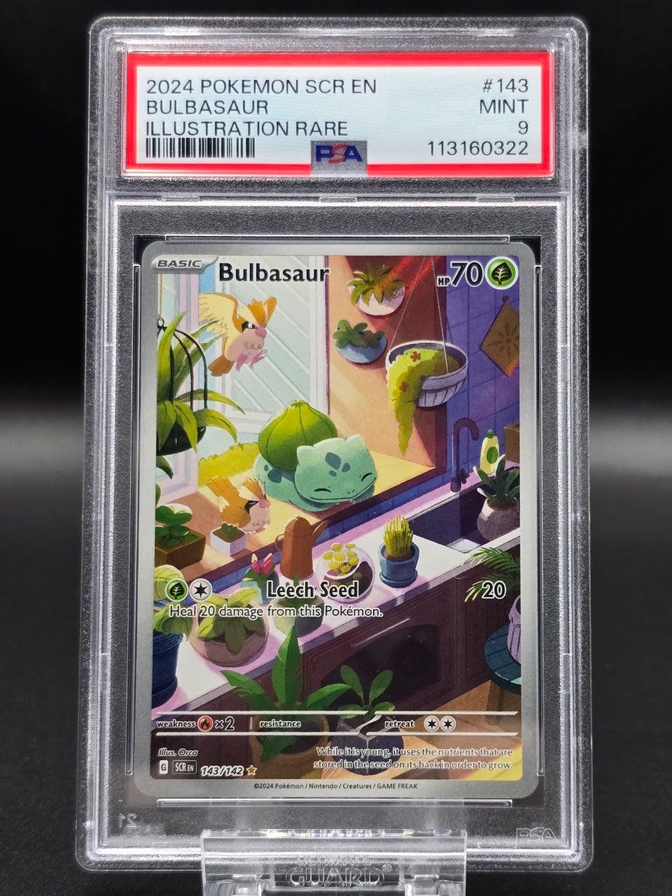 Bulbasaur #143 Stellar Crown PSA 9 / 🇬🇧 (D'occasion) à COINTRIN pour ...
