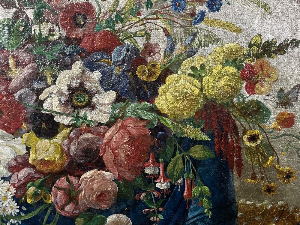 Antikes grosses Stillleben Gemälde mit Rosen & Früchten (Gebraucht) in Root für CHF 200 – mit ...