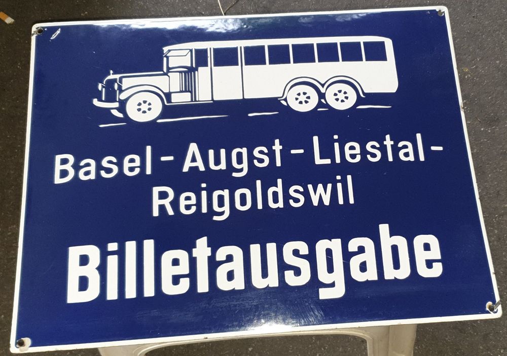 Emailleschilder und Blechschilder Basel-Augst-Liestal (Gebraucht) in ...