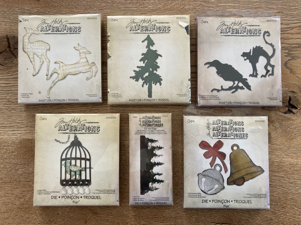 Original Sizzix und Tim Holtz Bigz Stanzformen-Set Nr. 9 (Gebraucht) in ...