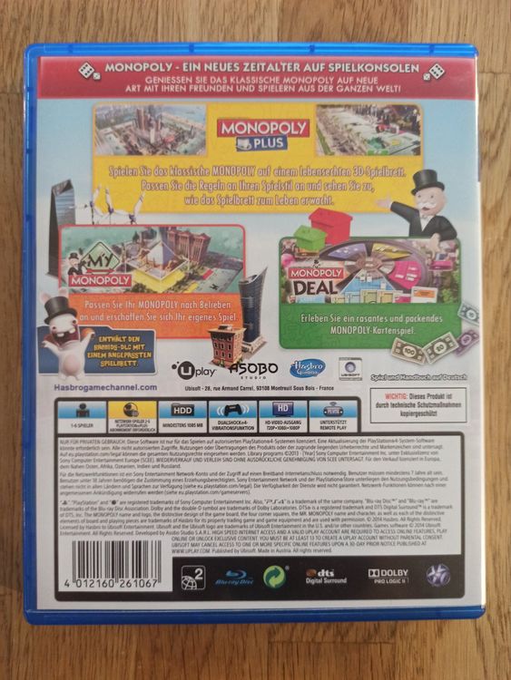 📀🎮📀Monopoly Family Fun Pack PS4 / PS5📀🎮📀 (Gebraucht) in Oberweningen ...