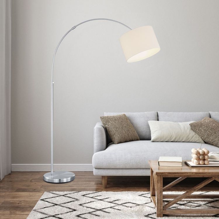 Bogenleuchte, Stoffschirm, 215 cm Höhe (Neu (gemäss Beschreibung)) in Kreuzlingen für CHF 229.95 ...