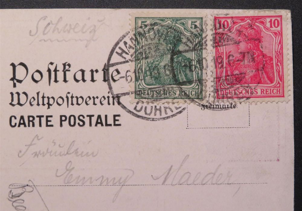 AK Künstlerkarte Rehm-Vietor, Briefmarken Dt. Reich, 1919 (Gebraucht ...