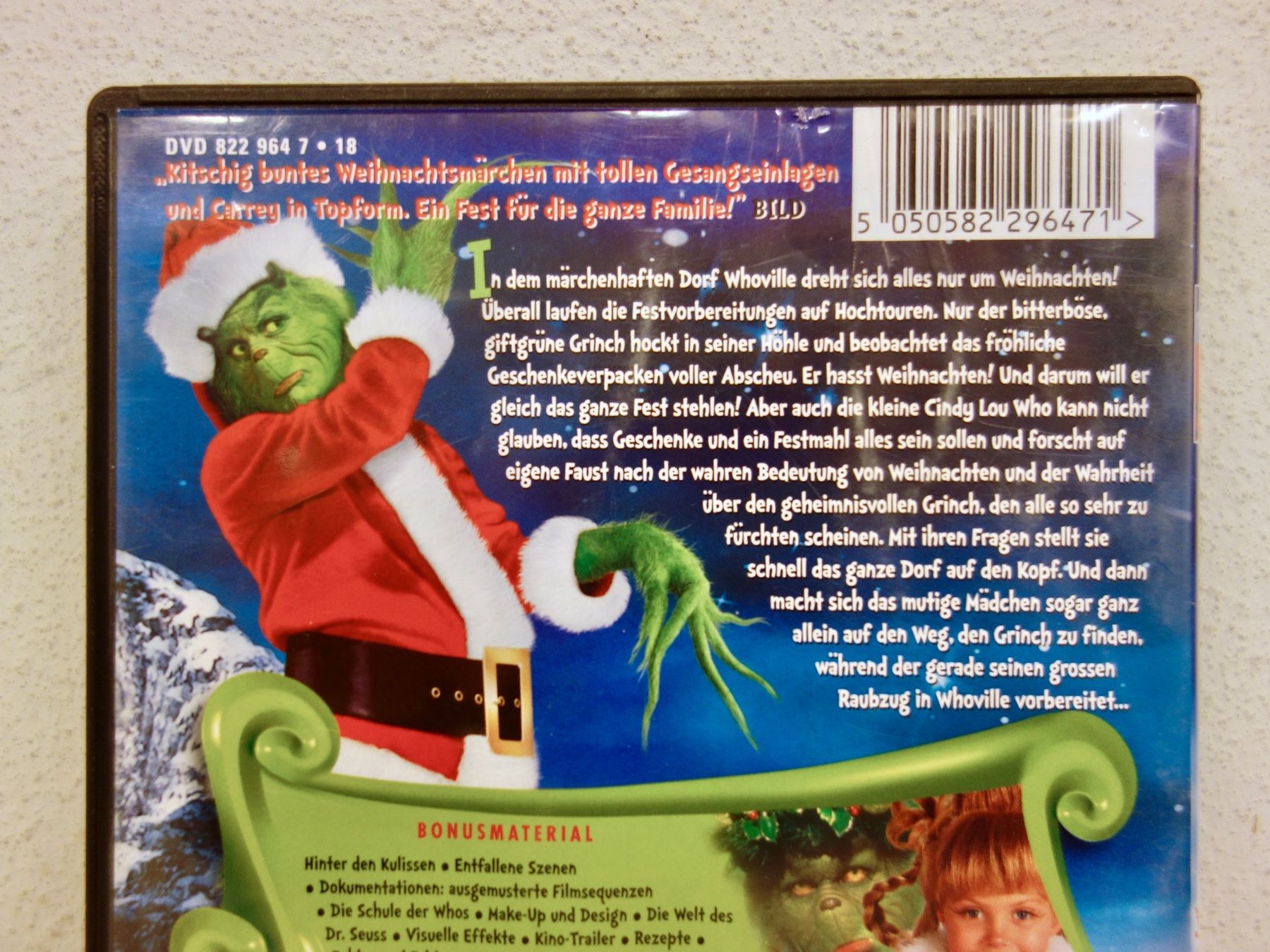 DVD Dr. Seuss' DER GRINCH - JIM CARREY Kultfilm (Neu (gemäss Beschreibung)) in Kerzers für CHF ...