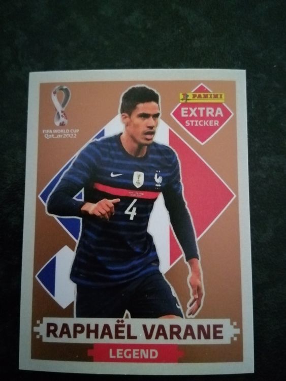 Panini extra RAPHAÈL VARANE LEGEND Bronze WM QATAR 22 (Gebraucht) in ...