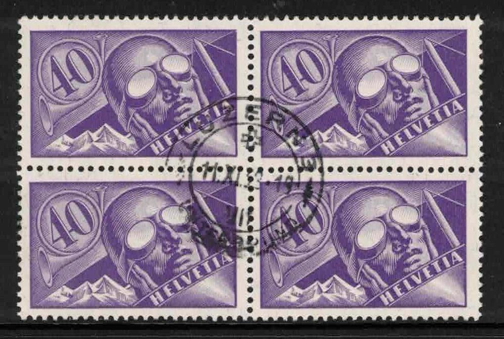 Flugpost F7 im 4er-Block ʘ (Neu (gemäss Beschreibung)) in Nuglar für CHF 55 – mit Lieferung auf ...