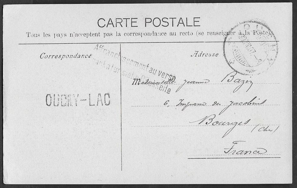 1905 AK mit seltenen Stabstempel OUCHY-LAC Top ab 1.- (D'occasion) à Zürich pour CHF 3 – avec ...