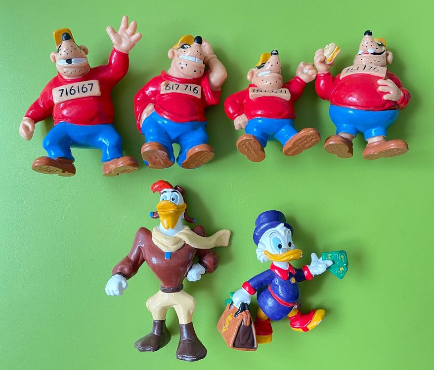 6x 80er Disney Comic Figur Panzerknacker Quack Dagobert RAR | Kaufen auf Ricardo