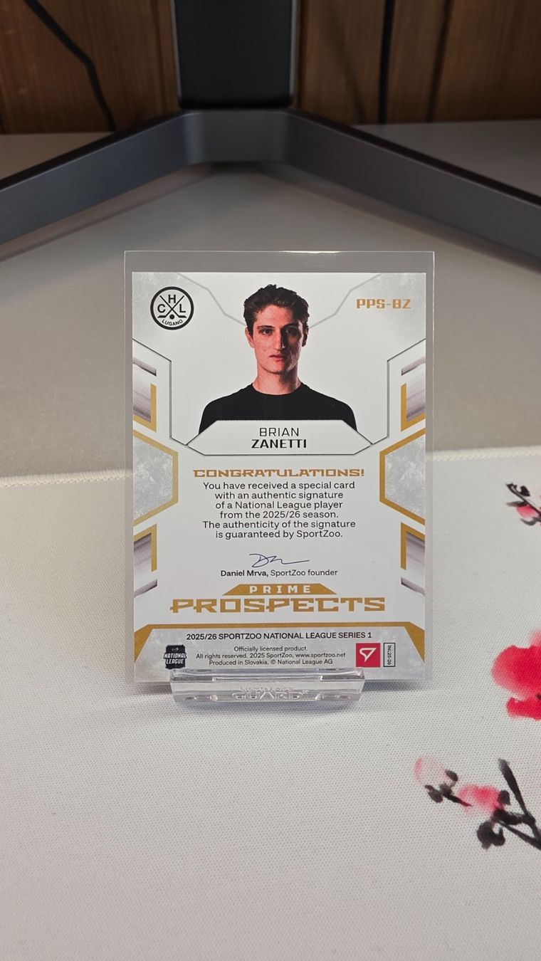 Brian Zanetti /35 Lugano Prime Prospects SportZoo NLA 25/26 (Neu und ...