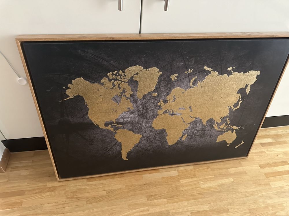 Bilderrahmen Weltkarte *ab 1.-Fr.* (Gebraucht) in Sennhof Winterthur für CHF 1 – nur Abholung ...