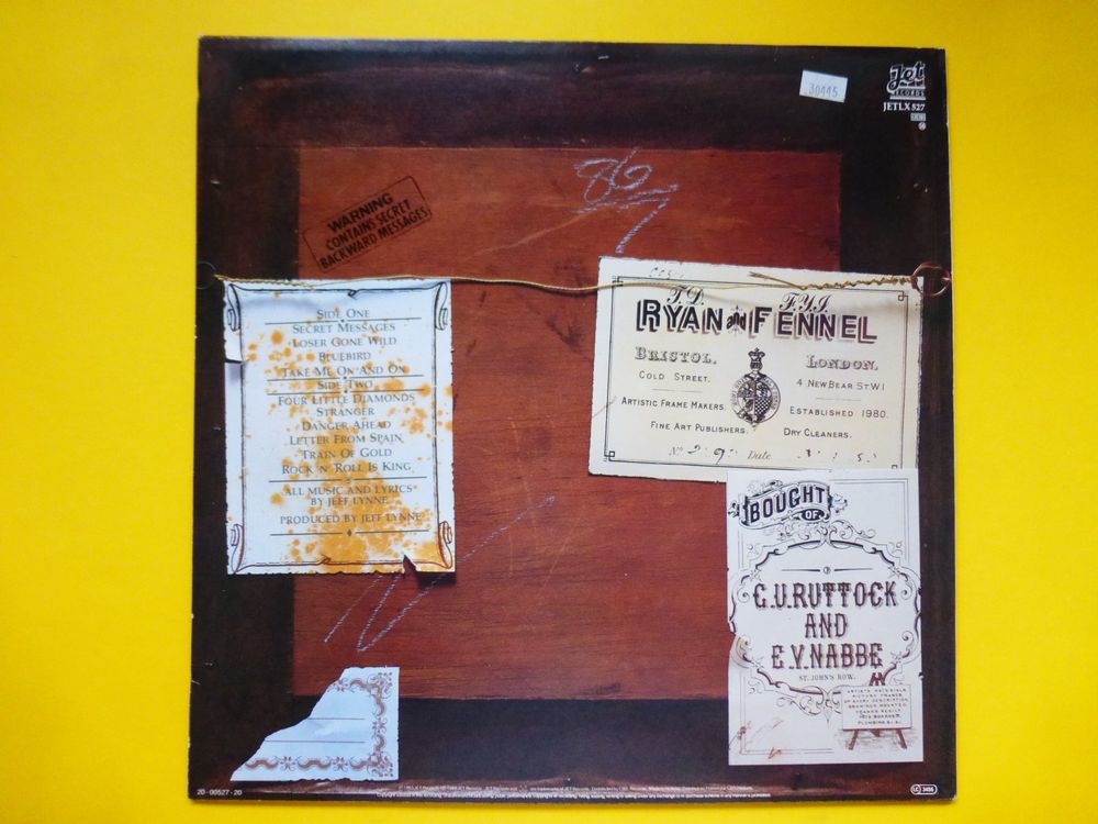 Electric Light Orchestra Lp Secret Messages Kaufen Auf Ricardo