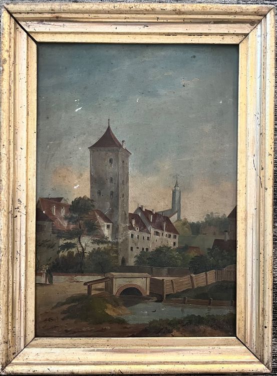 Antike Schloss Ansicht Gemälde , Verso Unleserlich Signiert (Gebraucht) in Root für CHF 5 – mit ...