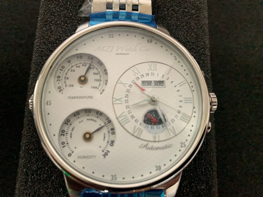 MZI Watch Co. Germany automatic Uhr "neuwertig" ungetragen (Neu (gemäss ...