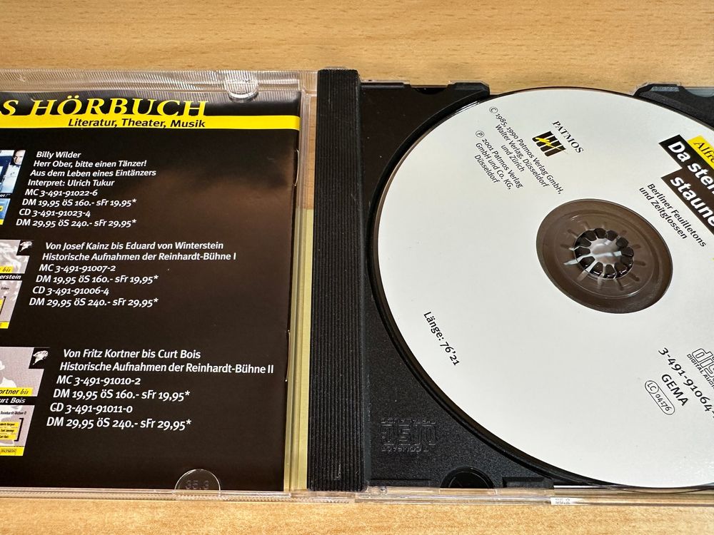 O3 Alfred Döblin Dieter Mann - Da stehste staunden vis-a-vis (Gebraucht ...