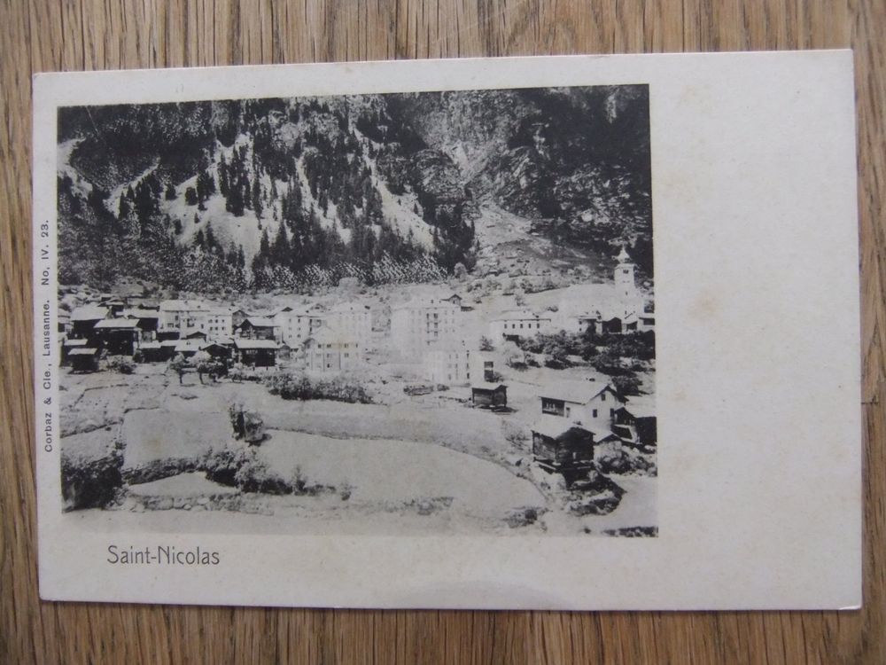 Saint Nicolas St. Niklaus Valais Wallis (Gebraucht) in St. Niklaus VS für CHF 10.5 – mit ...