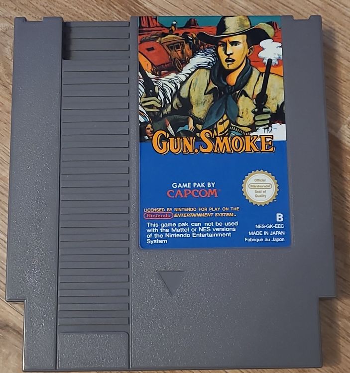 Gun.Smoke NES Spiel Cartridge Capcom Western Klassiker (Gebraucht) in Arisdorf für CHF 50 – nur ...