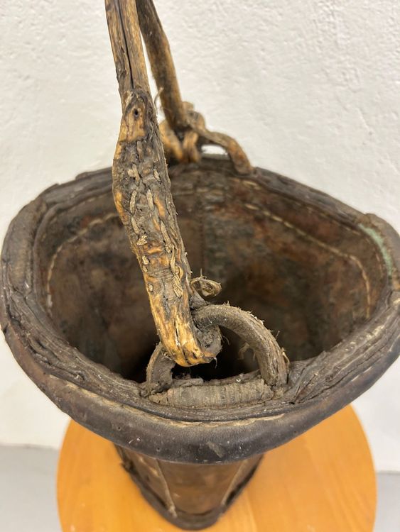 antiker Leder-Kessel Leder und Holz ca. um 1744 (Gebraucht) in Zürich ...