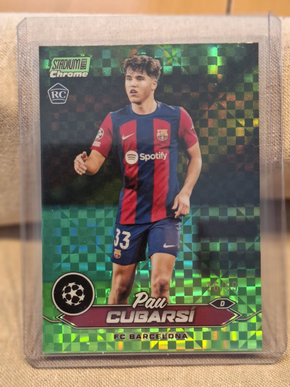 Topps UCC Chrome Stadium 2023/24 Pau Cubarsi RC 56/99 (Gebraucht) in ...