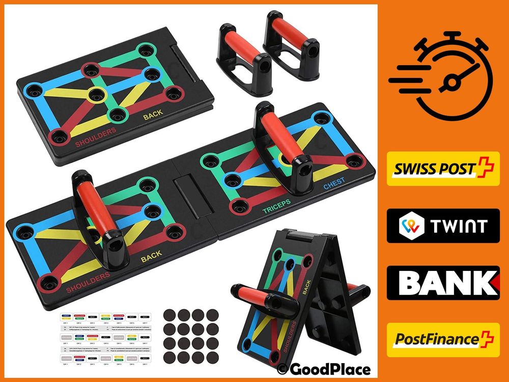 Faltbares Push Up Rack Board 12 in 1 für Muskeltraining | Kaufen auf ...