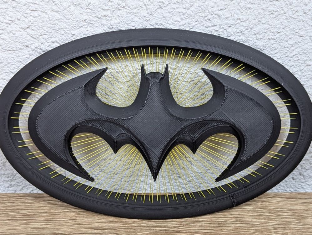 Logo Batman Déco Effet String Art 3D - Pour Fans de Comics (Neuf (Voir ...