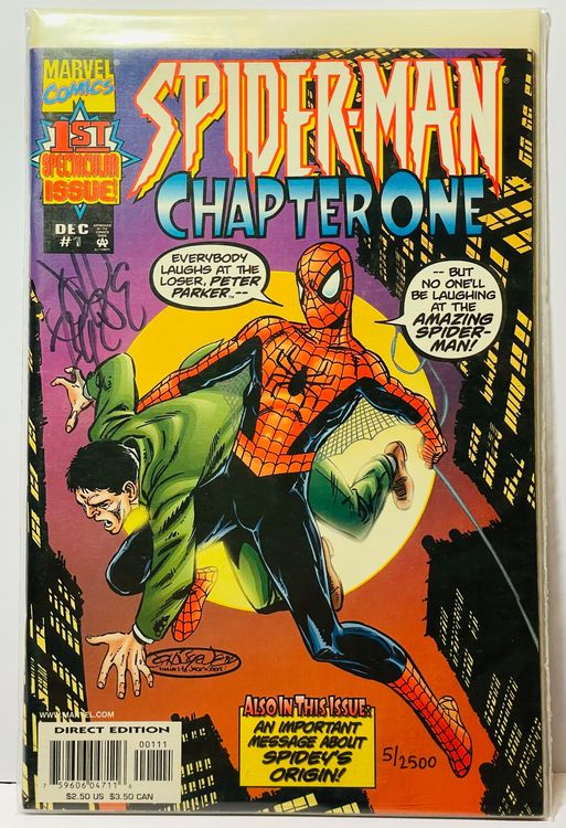 1998 - Marvel Comics - Spider-Man Chapter One - Certificate (Neu und ...
