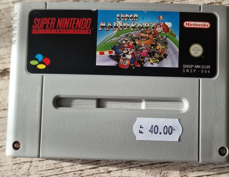 Super Mario Kart SNES Modul Cartridge Rarität (Gebraucht) in Arisdorf ...