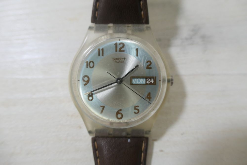 Swatch Gent "BLUE CONKER" GE704, 1990, neue Batterie (Gebraucht) in ...