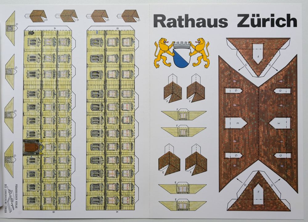 Bastelbogen: Rathaus Zürich | Kaufen auf Ricardo
