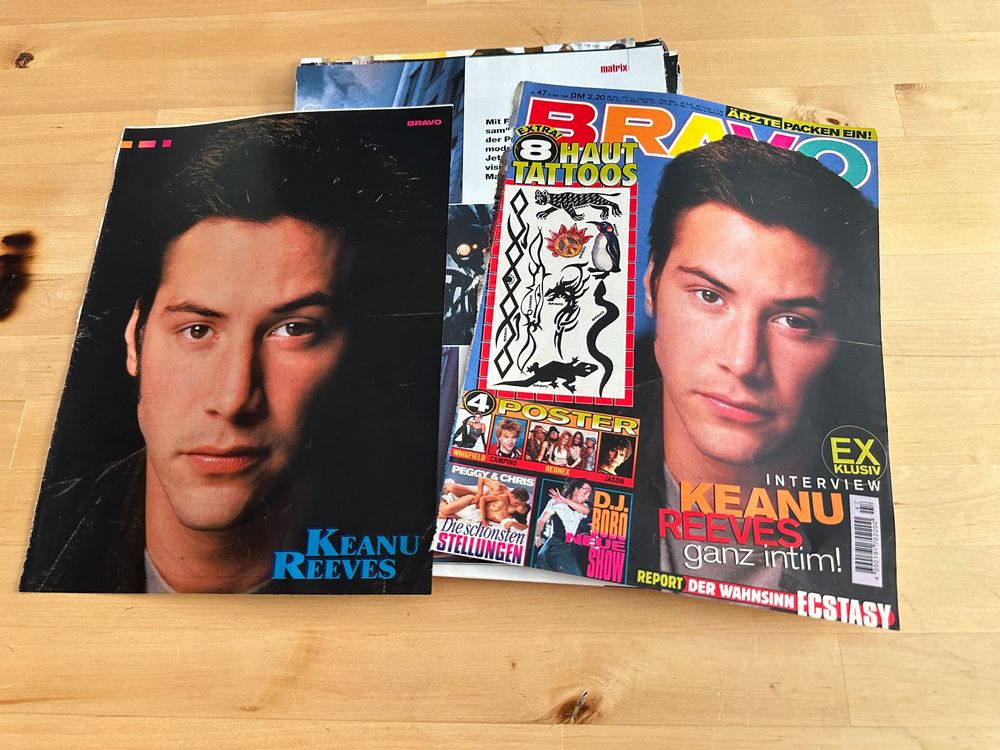 KEANU REEVES tolle rare Berichte + Poster 80's Kult Top Hit | Kaufen ...