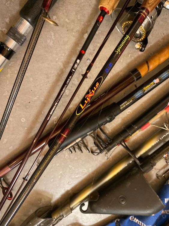 RIESEN Angel Set Fischen Angelausrüstung Angelset Profi (Gebraucht) in ...