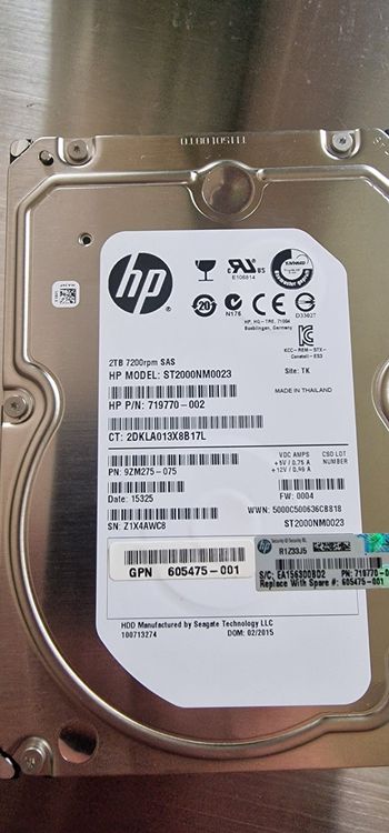 5x 2TB HDD SAS | Kaufen auf Ricardo