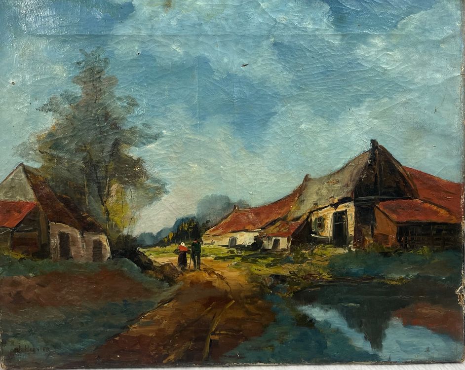 Louis Adolphe HERVIER(1818-1879)Landschaftgemälde (Gebraucht) in Root ...