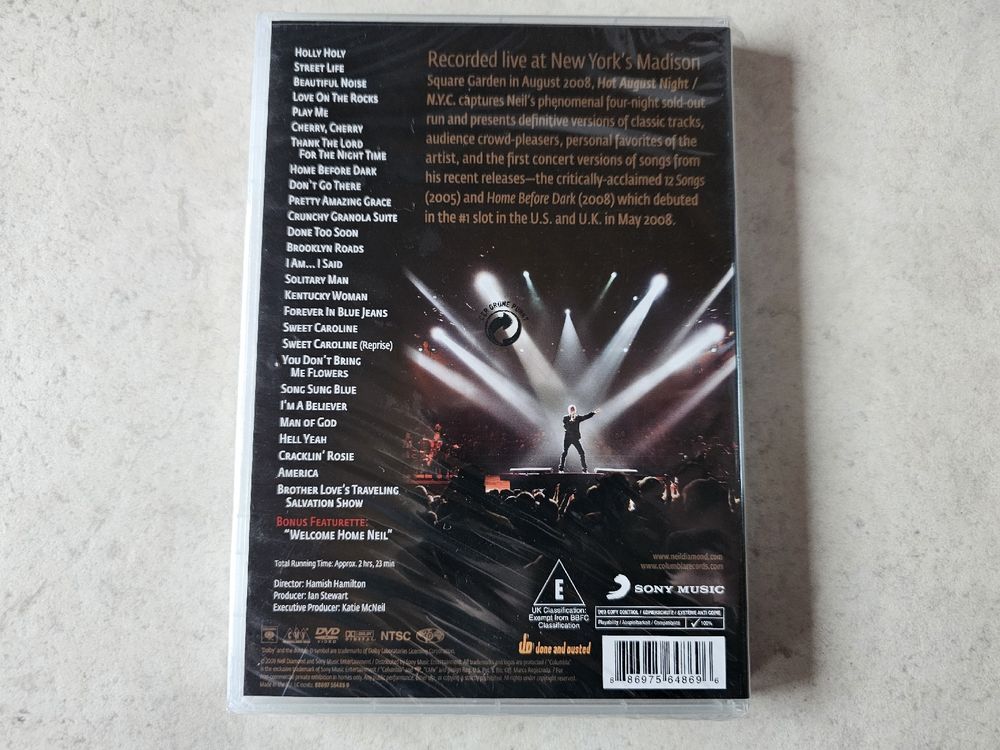 Neil Diamond - Hot August Night / Live In NYC (Neu und originalverpackt ...