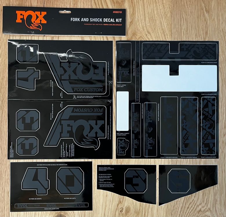 FOX Fork and Shock Decal Kit (stealth) (Gebraucht) in Bern für CHF 18 ...