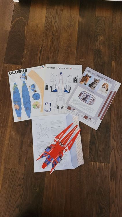 4 Bastelbögen (Neu und originalverpackt) in Aarwangen für CHF 1 – mit ...