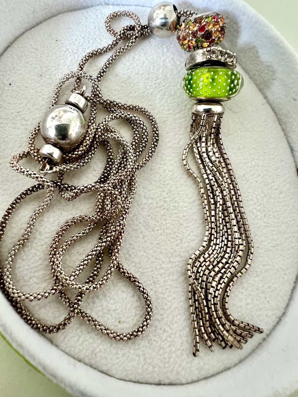 CHAMILIA SILBER LONG KETTE 925 MIT QUASTE & ORIGINAL BOX (Gebraucht) in ...