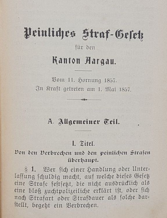 RAR ! Wie straft man die Aargauer am effizientesten ?(1904) | Kaufen ...