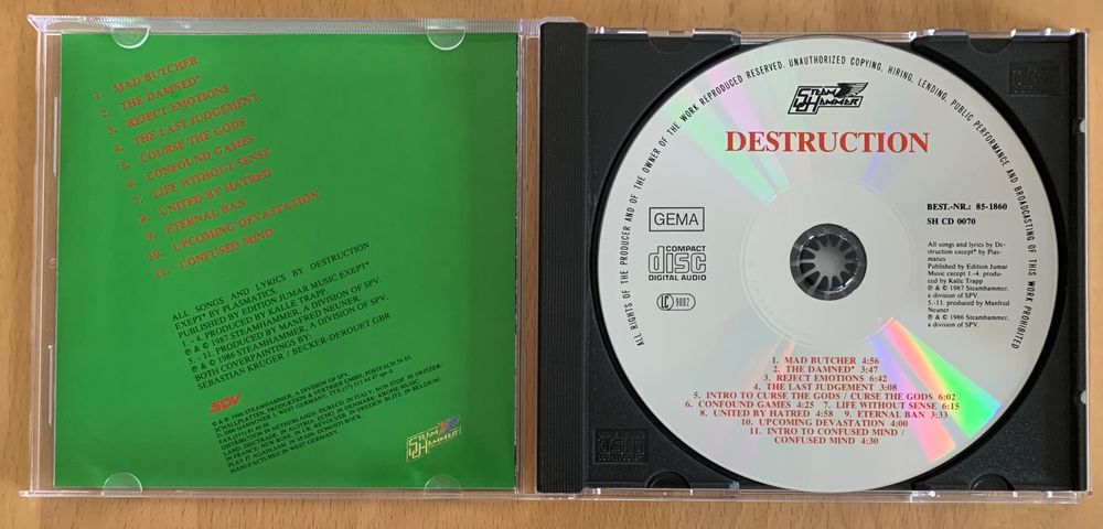 CD - Destruction: Mad Butcher / Eternal Devastation - SPV (Gebraucht ...