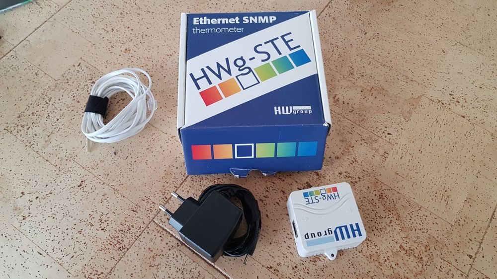 Thermometer HWg-STE: Ethernet / SNMP mit Sensor und Netzteil (Neu ...