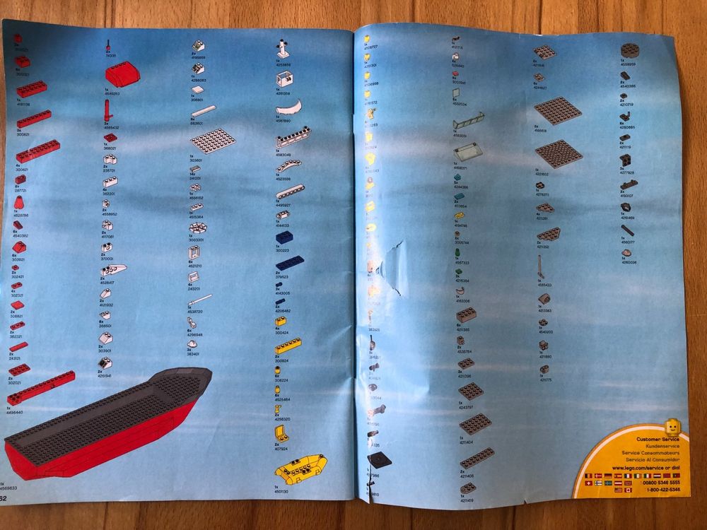 Lego 7207 City Feuerwehrschiff Bauanleitung Fire Boat | Kaufen auf Ricardo