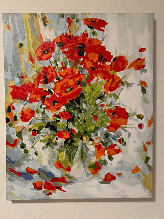 Blumenbild aus Russland, Mohnblumen | Kaufen auf Ricardo