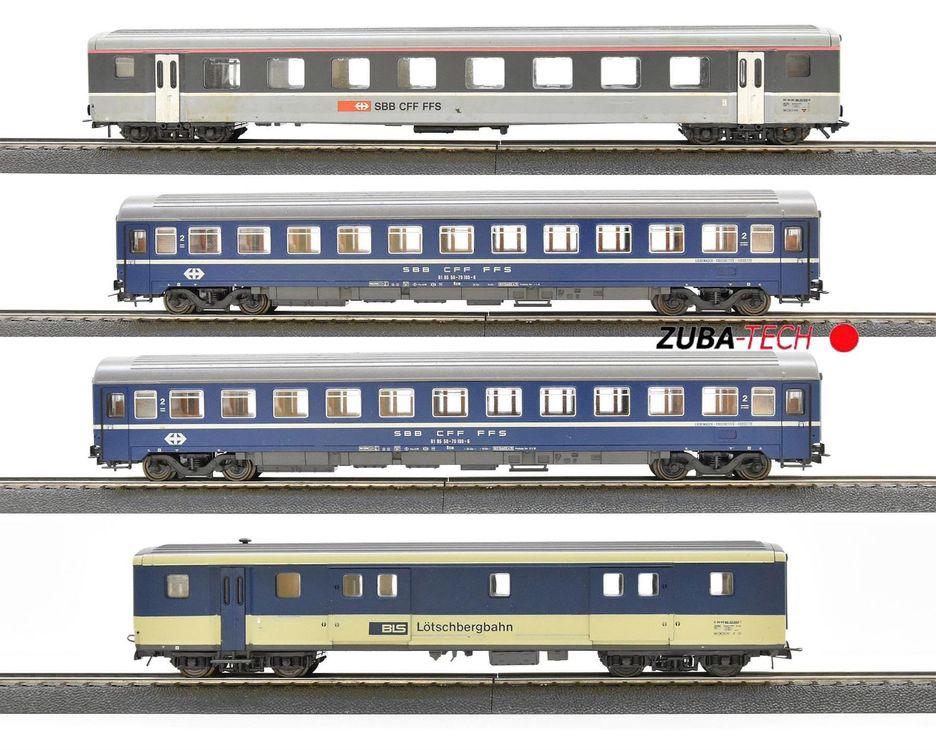 Roco 4x Personenwagen der SBB/BLS H0 GS | Kaufen auf Ricardo